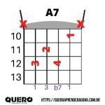 Como Fazer o Acorde A7 no Violão - Lá sétima | Aprenda Violão no QAA