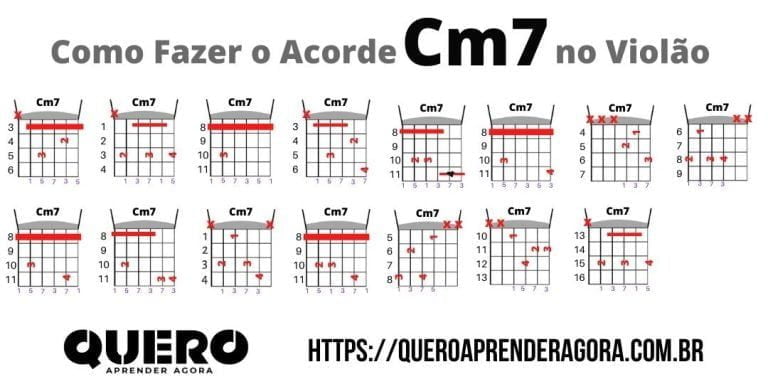 Como Fazer o Acorde Cm7 no Violão - Aprenda Violão no QAA